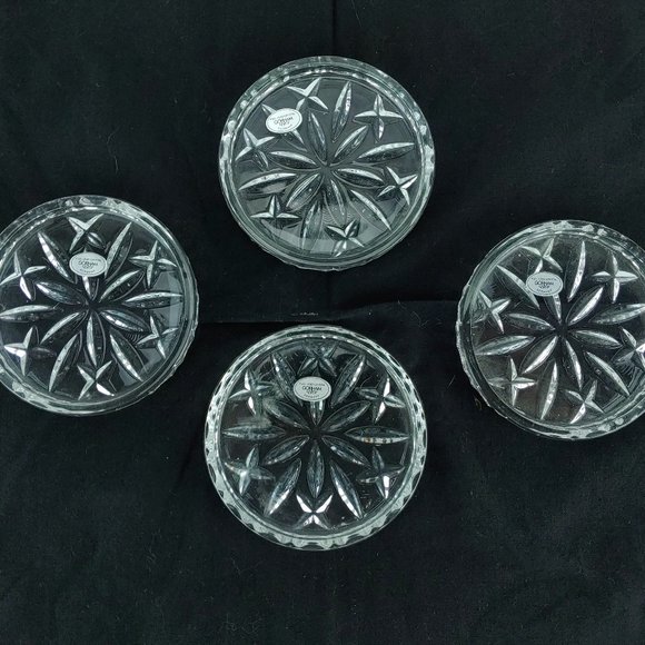 Gorham | Dining | Gorham Full Lead Crystal Coasters Set Of 4 Clear ...